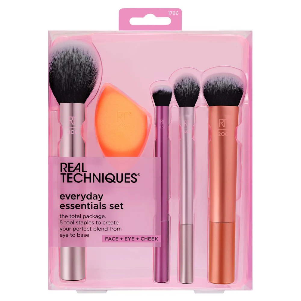 Real Technique - Everyday Essentials Brush Set – 100% Original Products ...